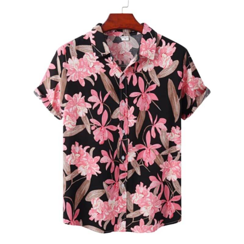 Chemise à Fleurs Rose - La Beauferie